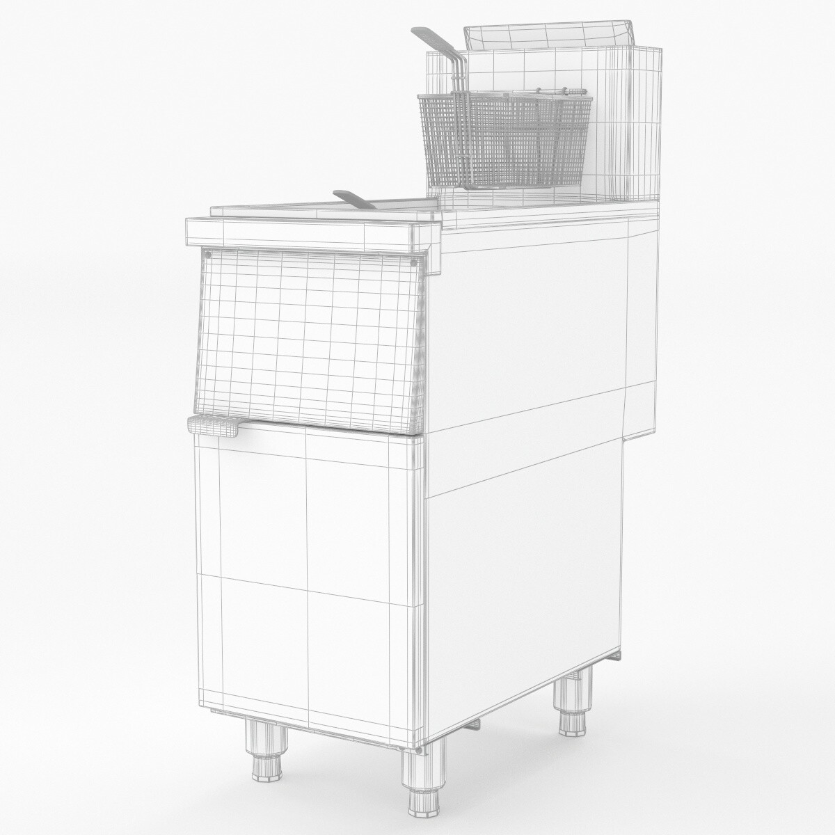 ArtStation - Globe Gas Floor Fryer GFF50G 3D Model | Resources