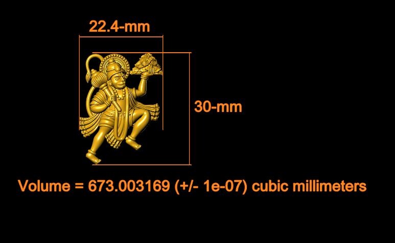 ArtStation - Hanumanji Pendant | hanuman CAD file | hanuman ji jewelry ...