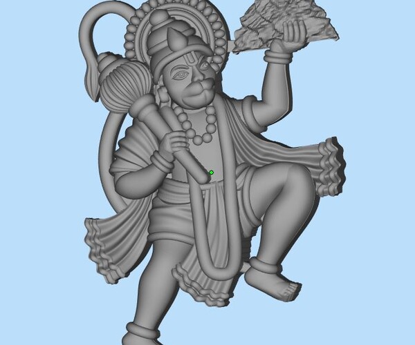 ArtStation - Hanumanji Pendant | hanuman CAD file | hanuman ji jewelry ...