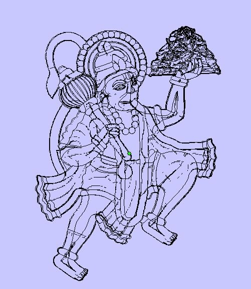 ArtStation - Hanumanji Pendant | hanuman CAD file | hanuman ji jewelry ...