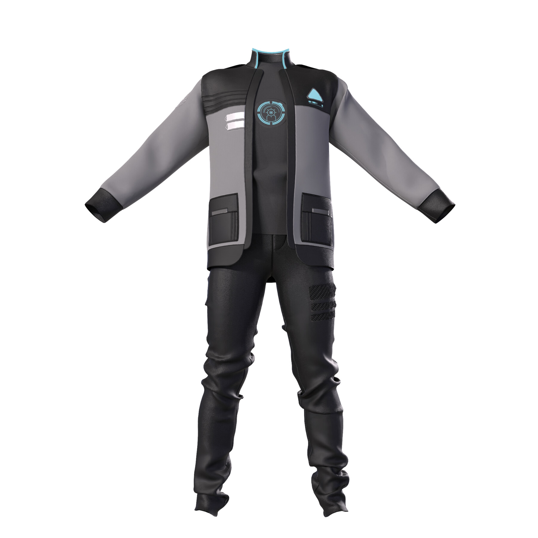 ArtStation - Scifi futuristic man clothes tech wear outfit FBX+OBJ+ZPRJ ...