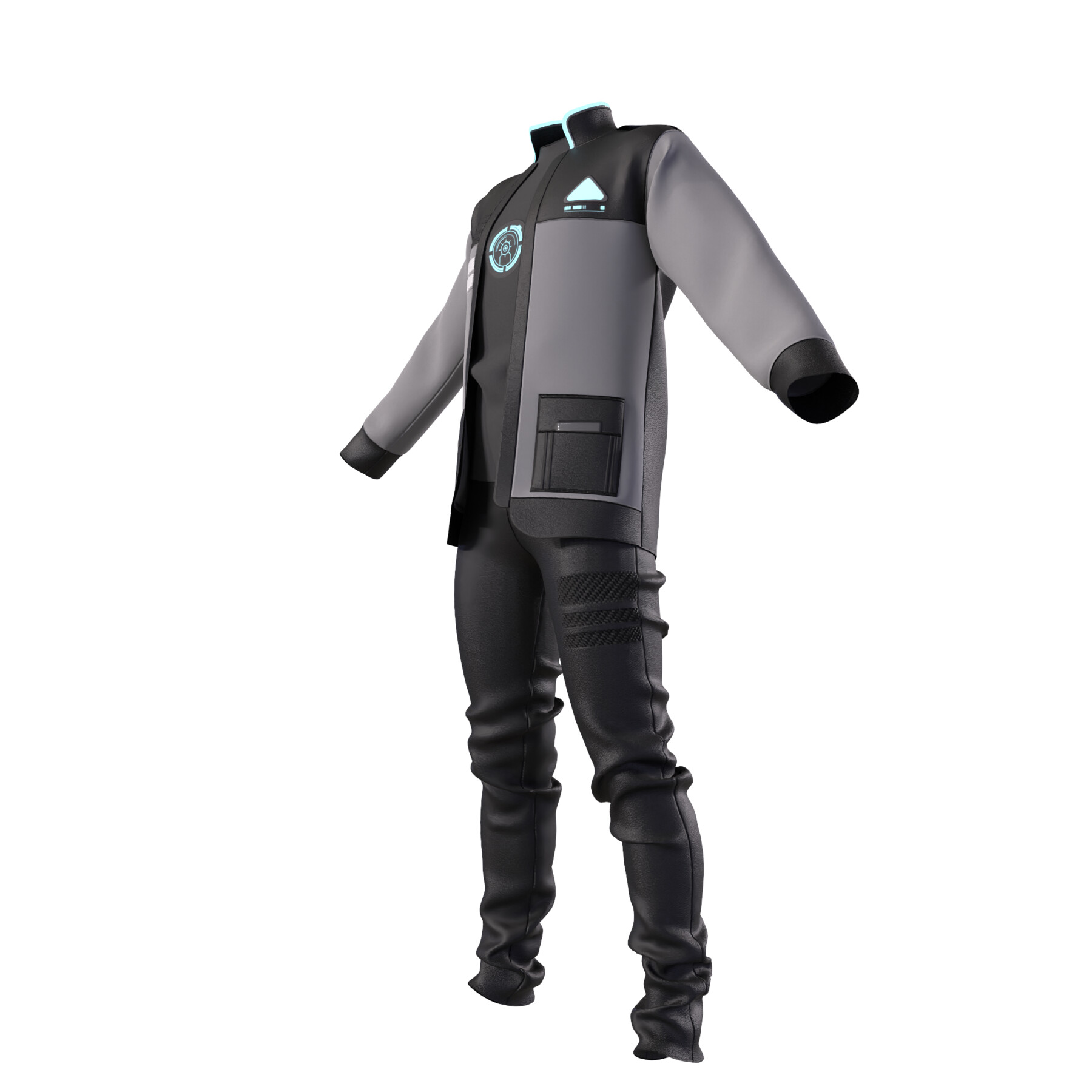 ArtStation - Scifi futuristic man clothes tech wear outfit FBX+OBJ+ZPRJ ...