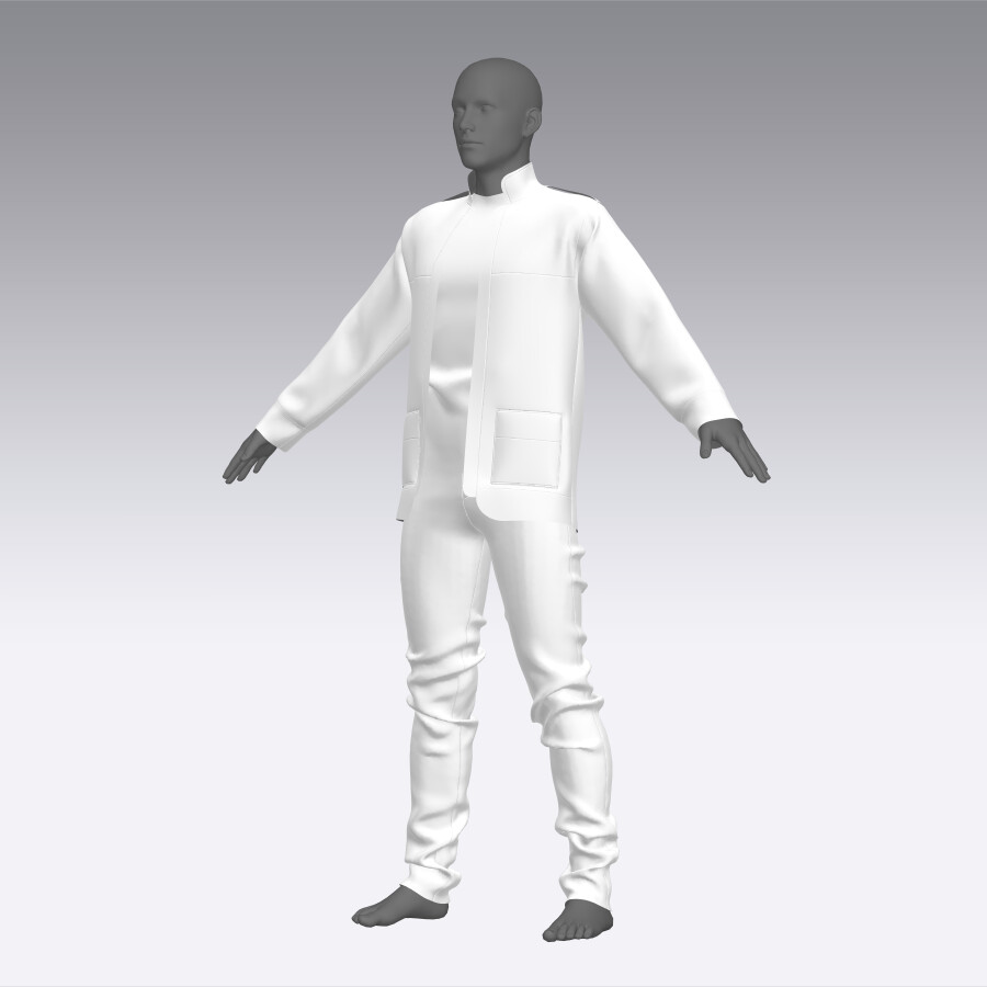 ArtStation - Scifi futuristic man clothes tech wear outfit FBX+OBJ+ZPRJ ...