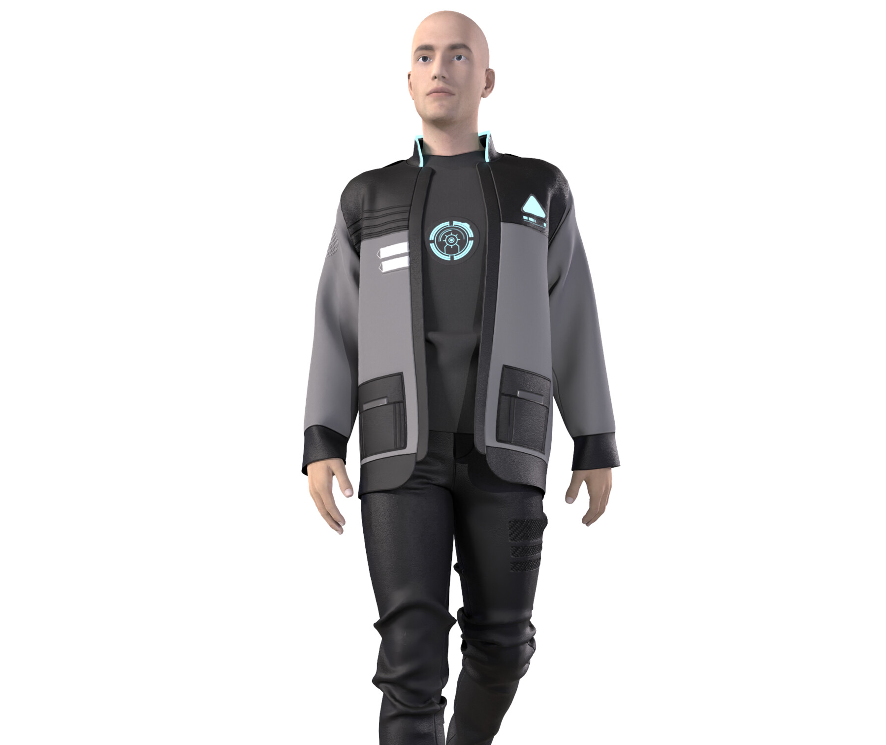 ArtStation - Scifi futuristic man clothes tech wear outfit FBX+OBJ+ZPRJ ...