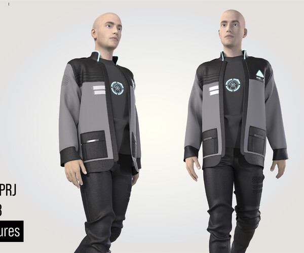 ArtStation - Scifi futuristic man clothes tech wear outfit FBX+OBJ+ZPRJ ...