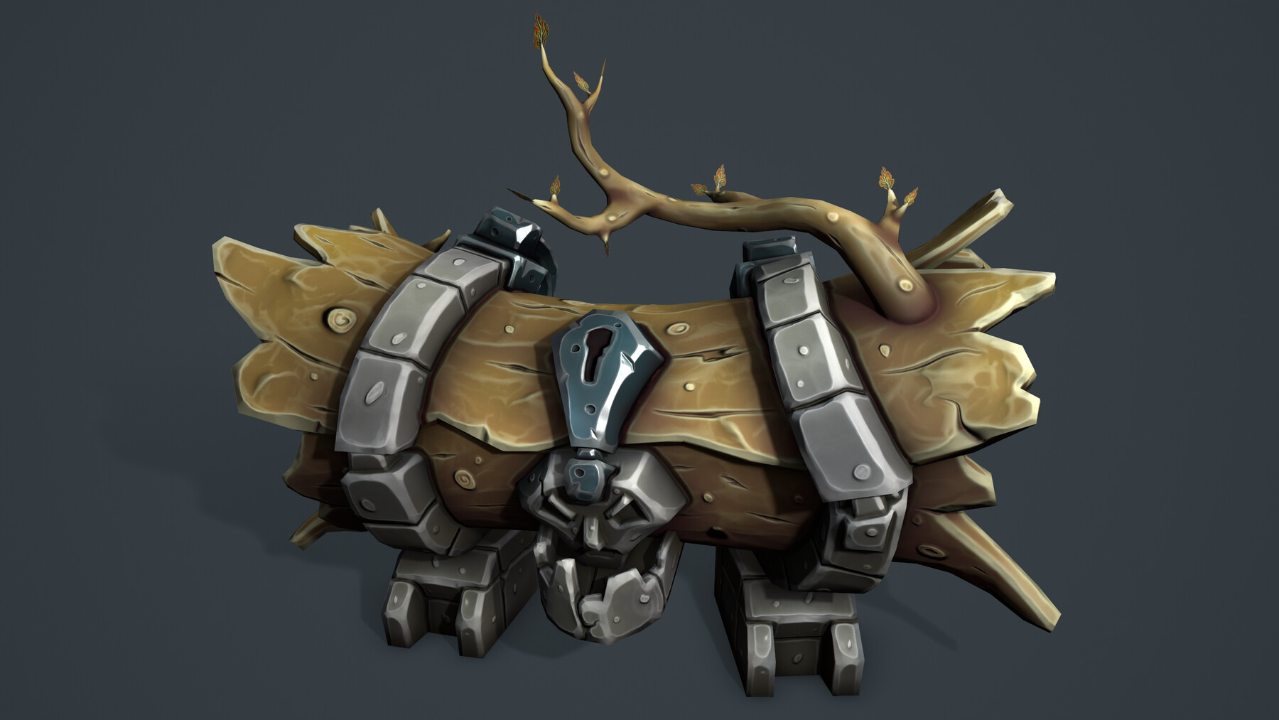 ArtStation - Log chest | Game Assets