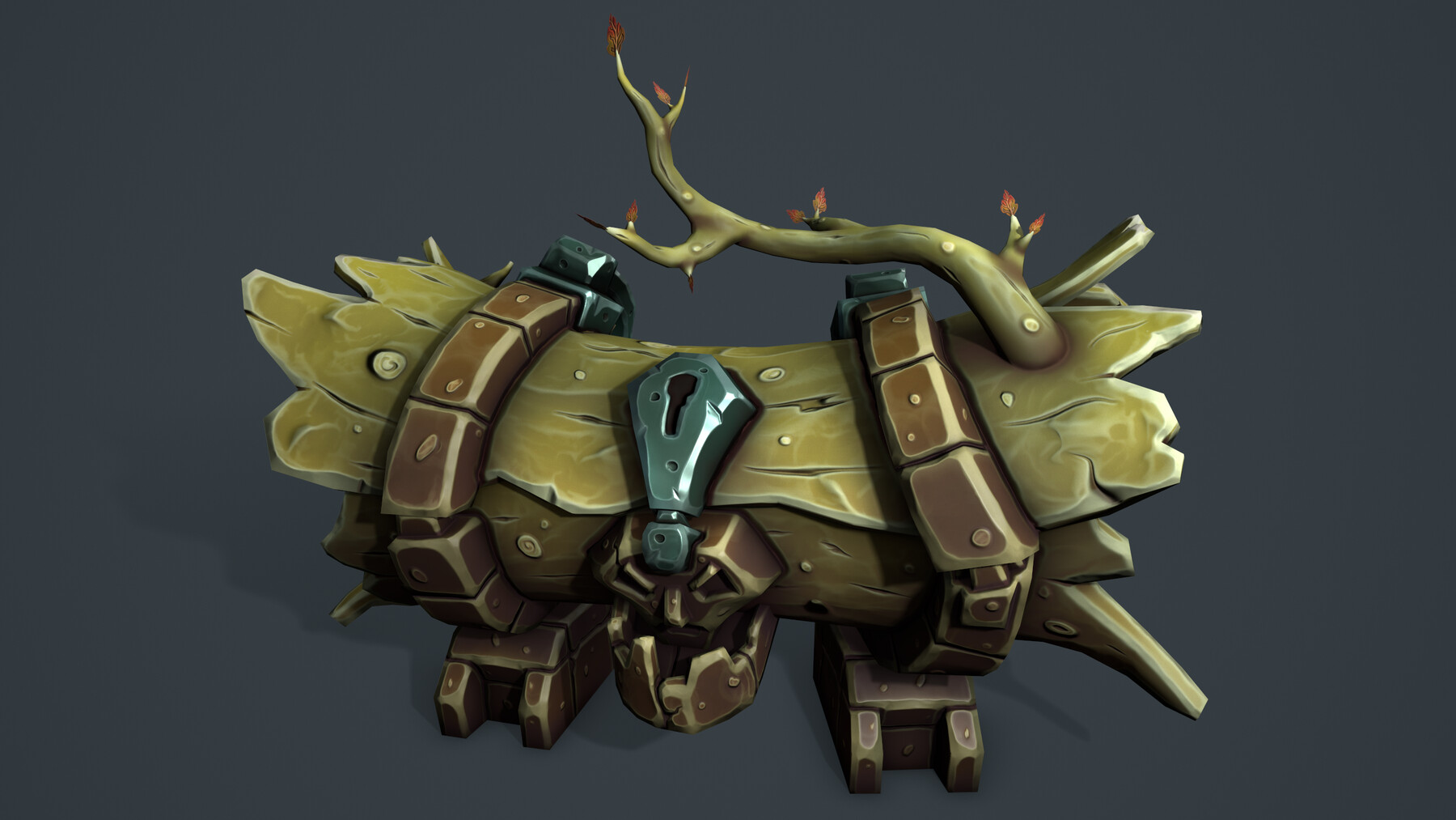 ArtStation - Log chest | Game Assets