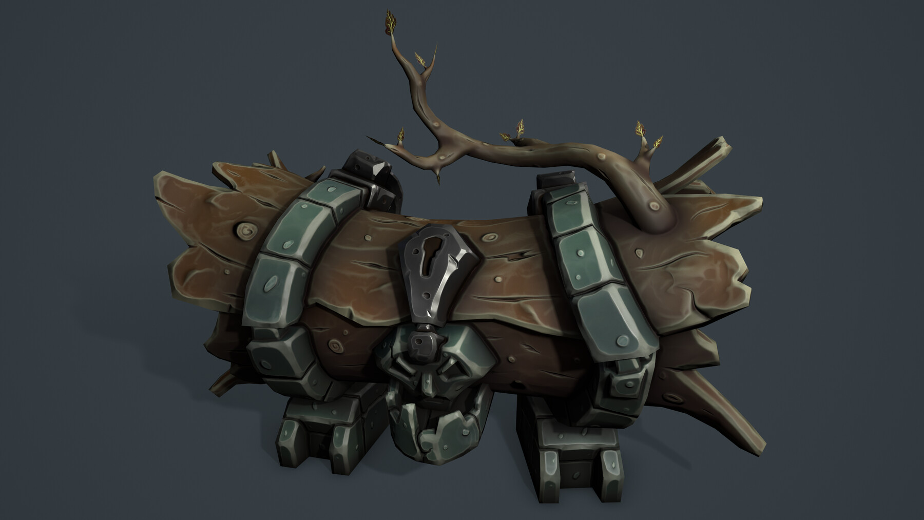 ArtStation - Log chest | Game Assets