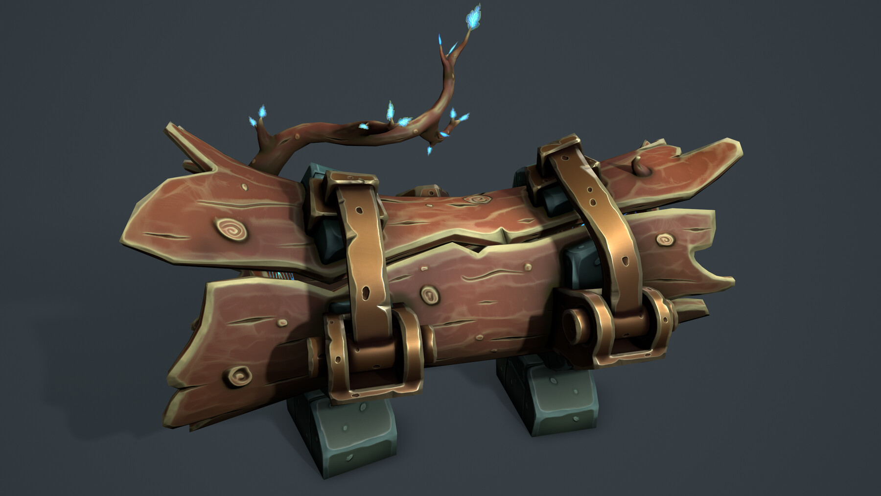 ArtStation - Log chest | Game Assets