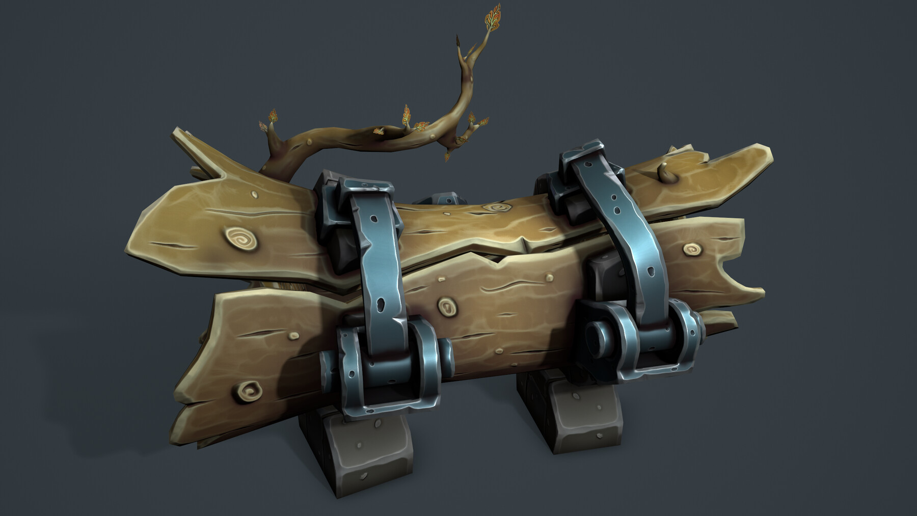 ArtStation - Log chest | Game Assets