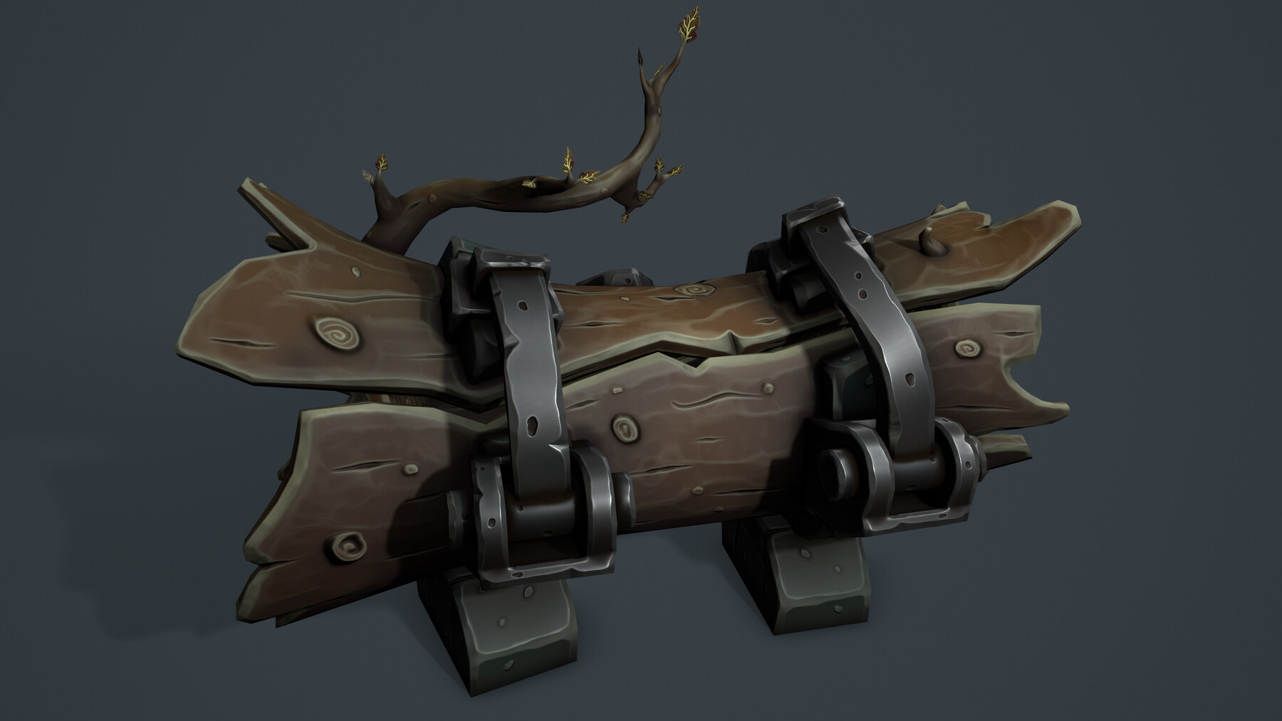 ArtStation - Log chest | Game Assets