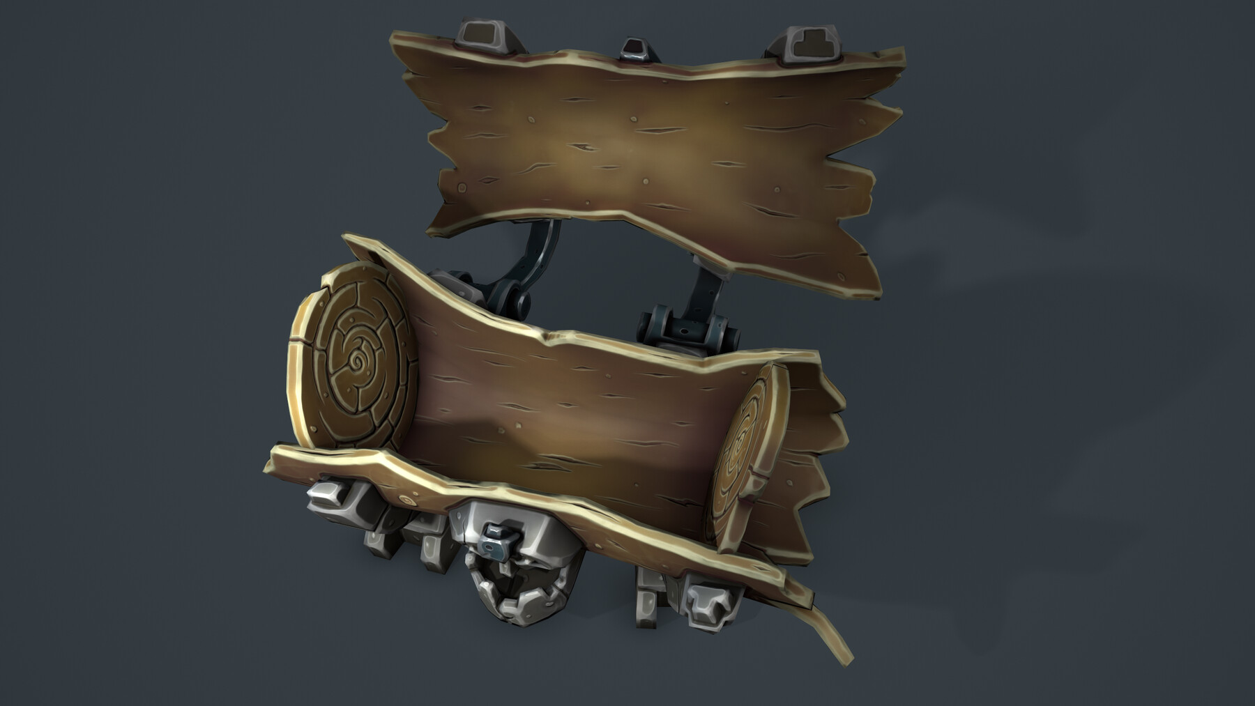 ArtStation - Log chest | Game Assets