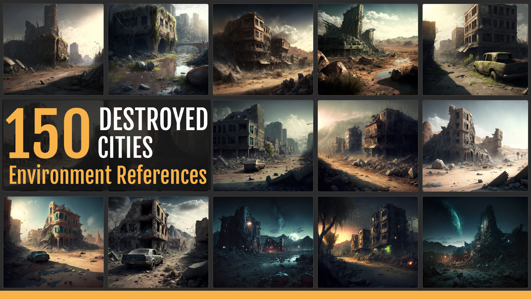 ArtStation - 150 Destroyed City references | Artworks