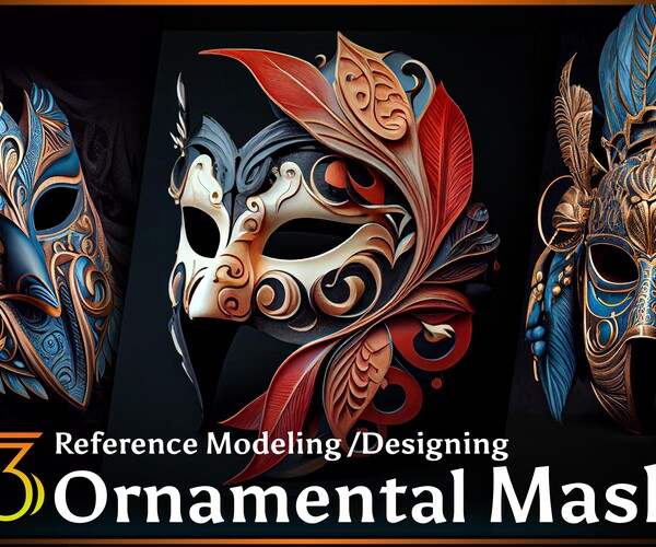 ArtStation - 323 Ornamental Mask reference Modeling /Designing Vol 01 ...