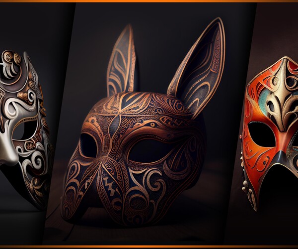 ArtStation - 323 Ornamental Mask reference Modeling /Designing Vol 01 ...