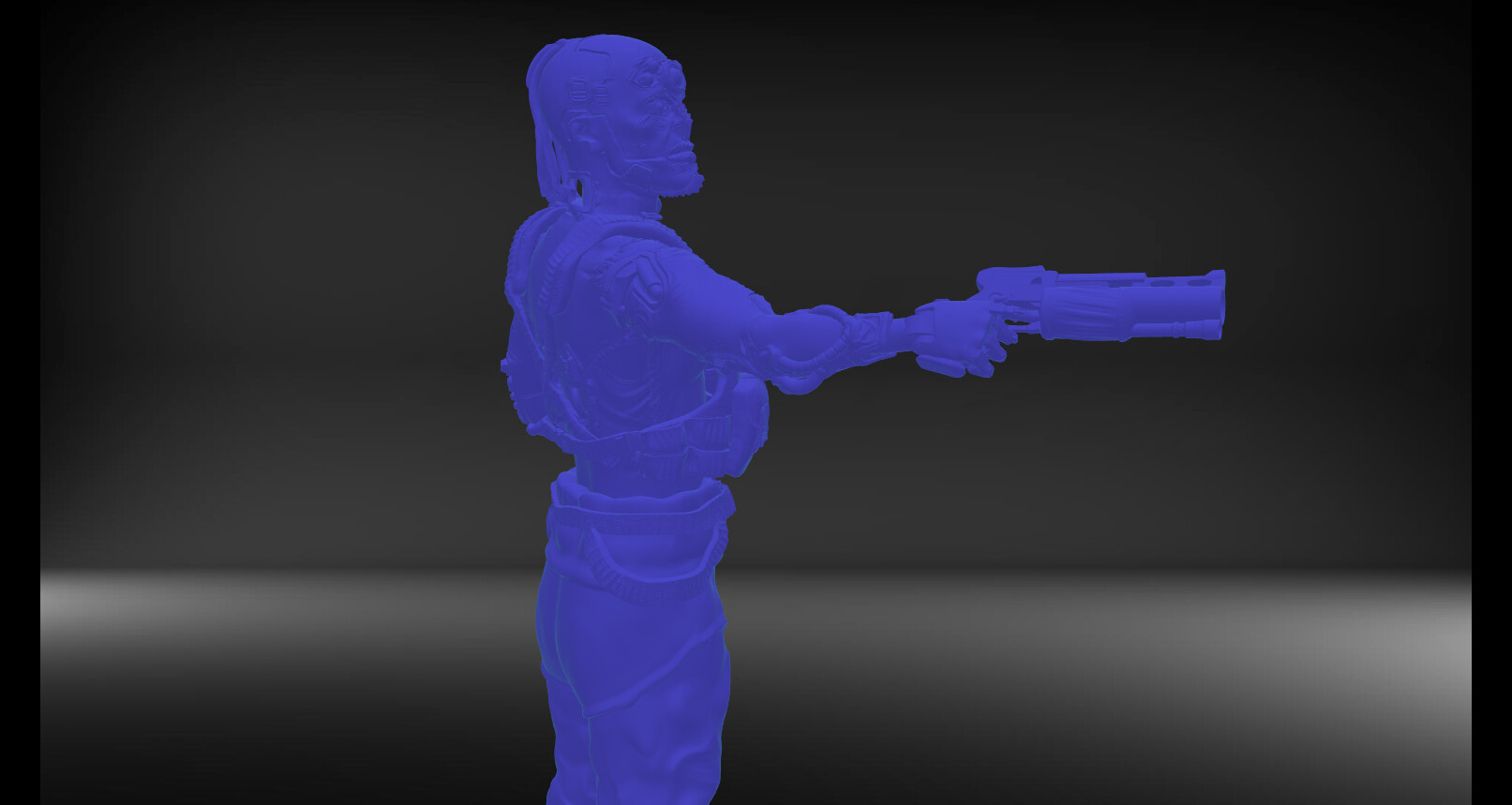 ArtStation - DUM DUM WITH GUN (split print model obj and STL CYBERPUNK2077) | Resources