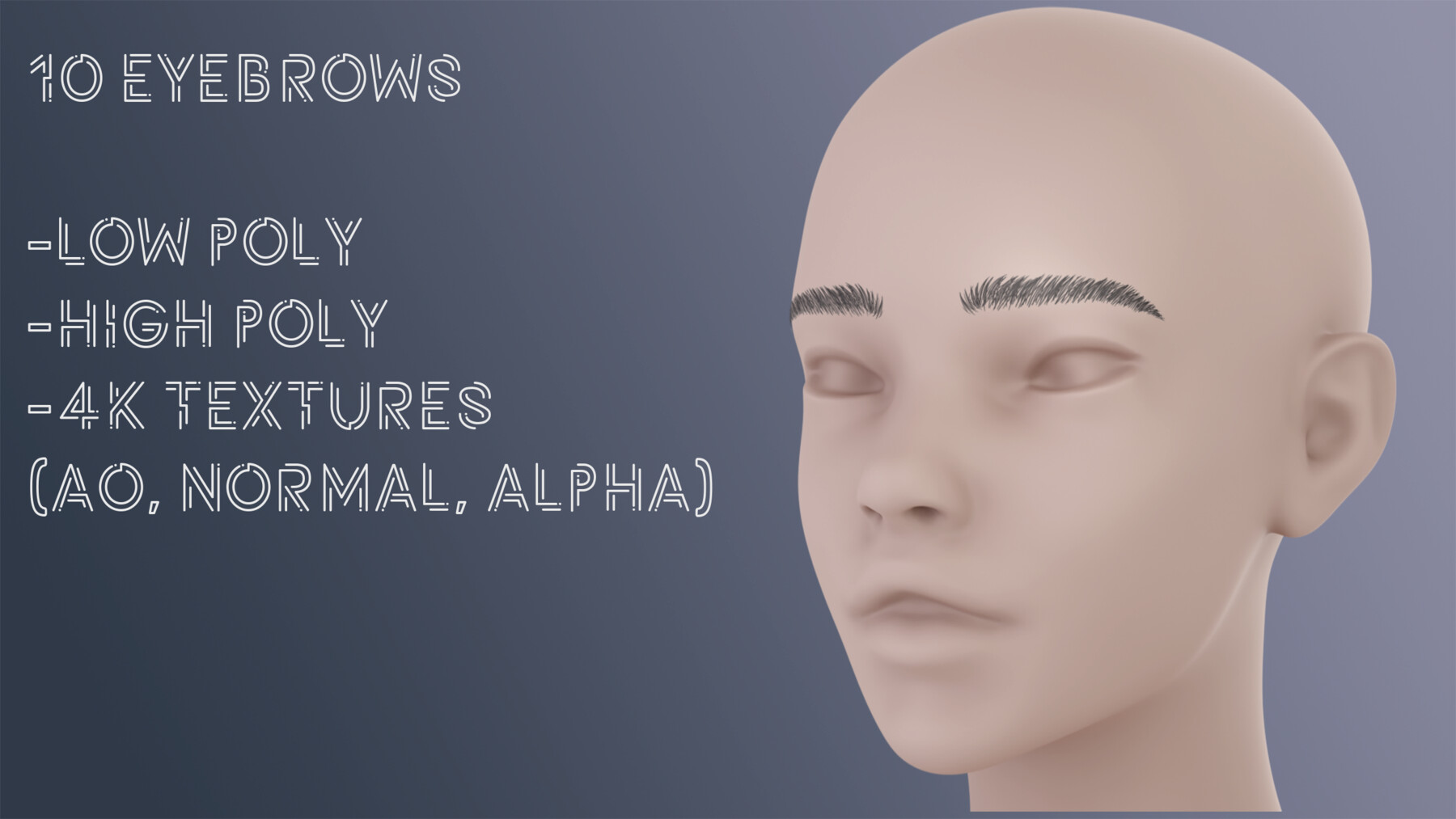 Female Eyebrow Texture