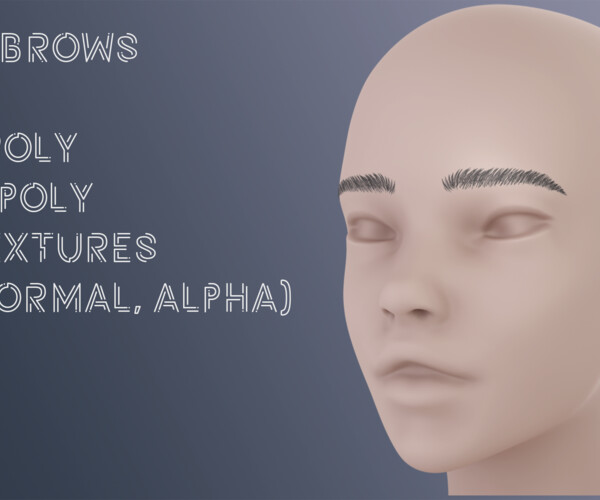 ArtStation - Eyebrow Pack 02 | Game Assets