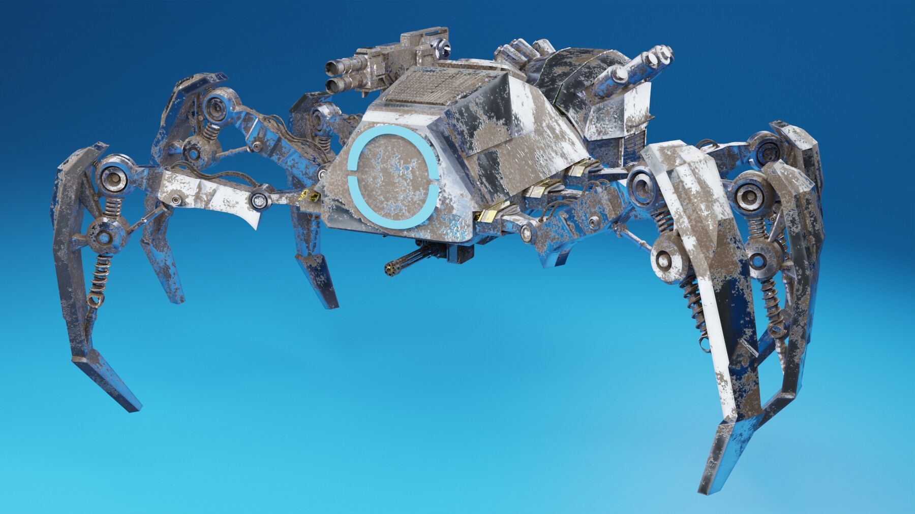 ArtStation - MECHANICAL SPIDER FIGHTING ROBOT GAMEDEV | Game Assets