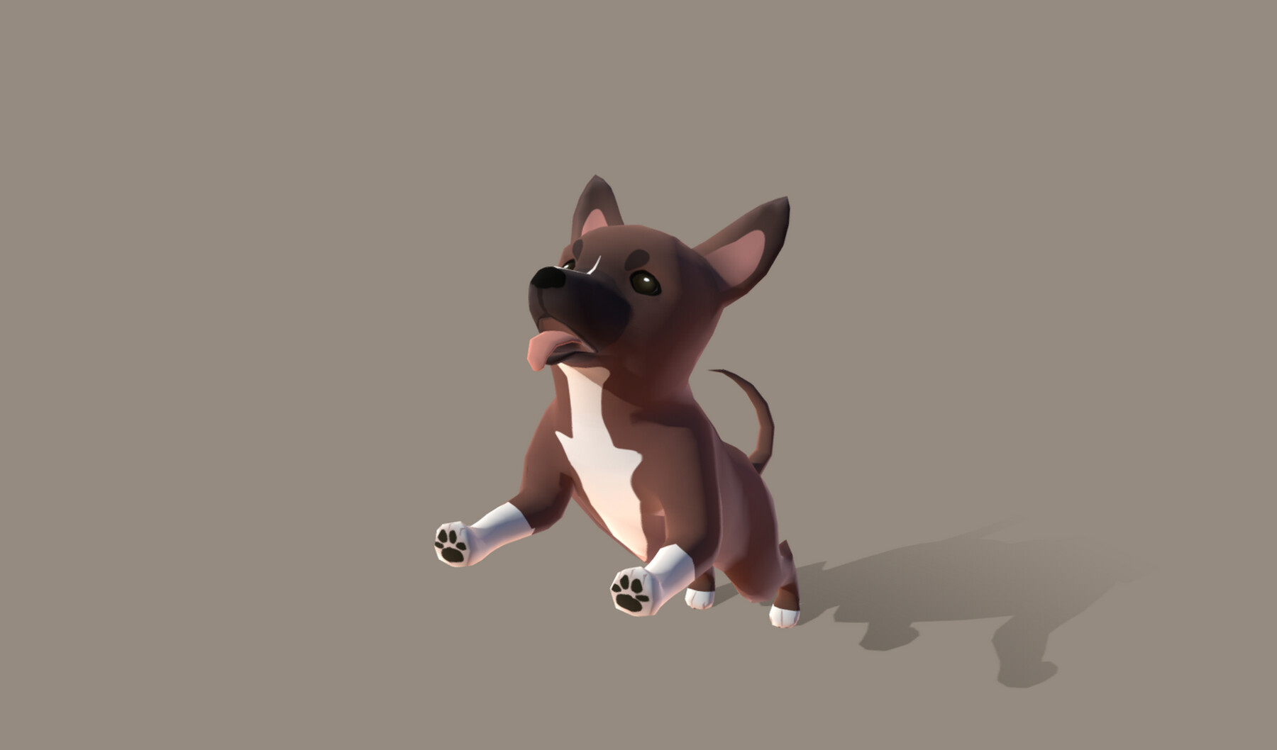 ArtStation - DOG Full Animations - Basenji | Game Assets