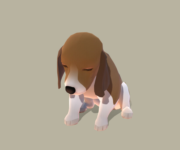 ArtStation - DOG Full Animations - Beagle | Game Assets