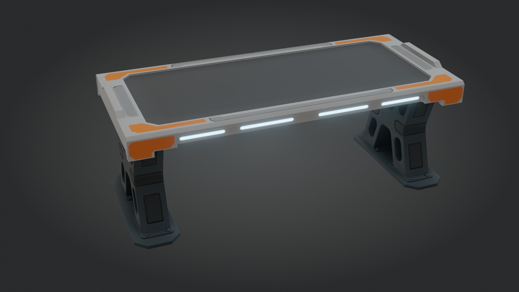 ArtStation - Sci-fi Work Bench - Low poly - PBR - Game ready | Game Assets