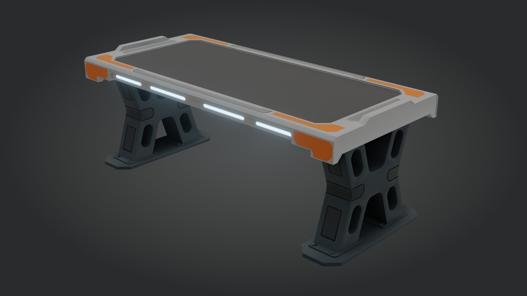 ArtStation - Sci-fi Work Bench - Low poly - PBR - Game ready | Game Assets