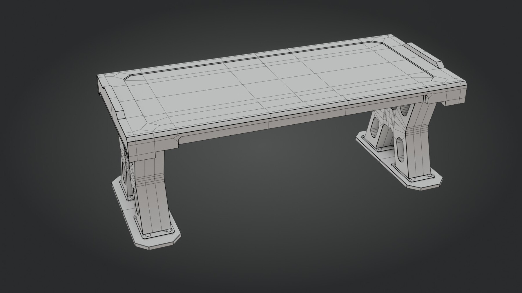 ArtStation - Sci-fi Work Bench - Low poly - PBR - Game ready | Game Assets