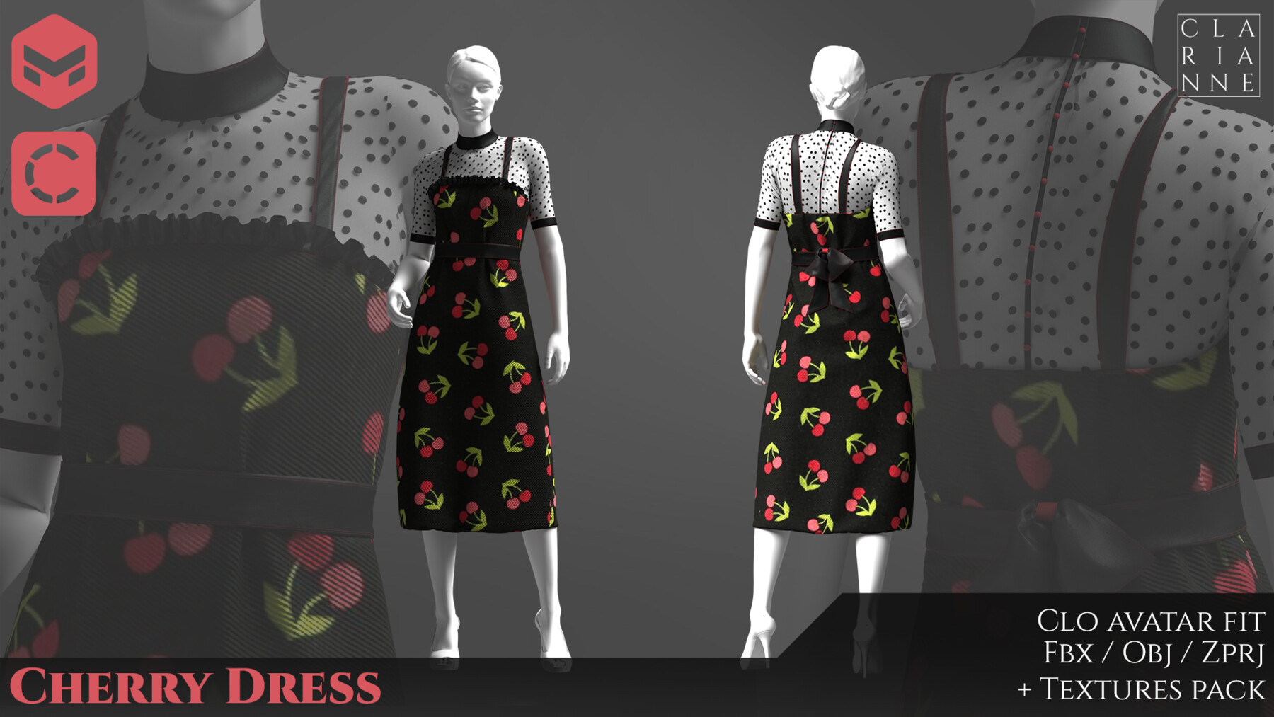 ArtStation - Cherry dress | Resources
