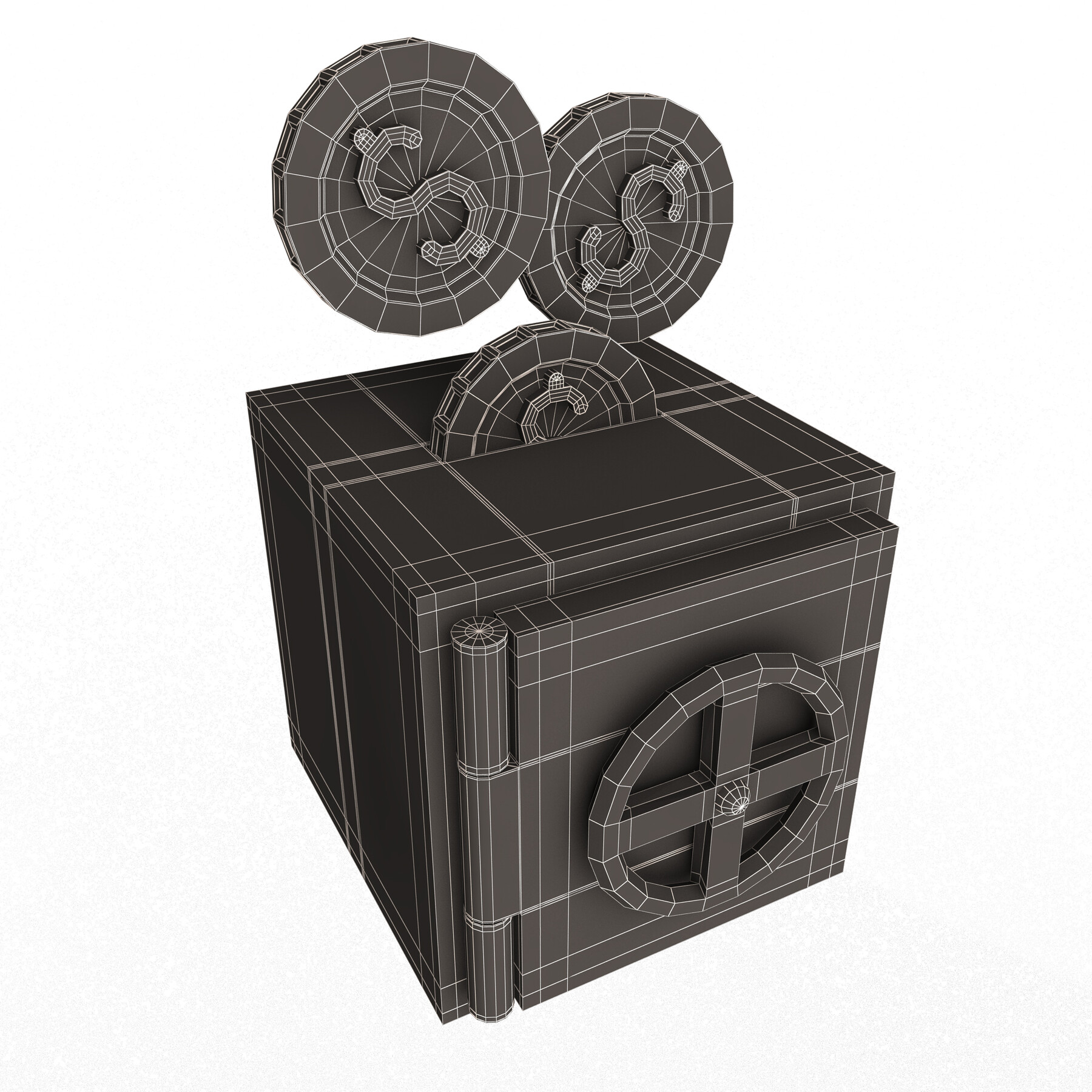ArtStation - Safe Box with Golden Dollar Coins | Resources