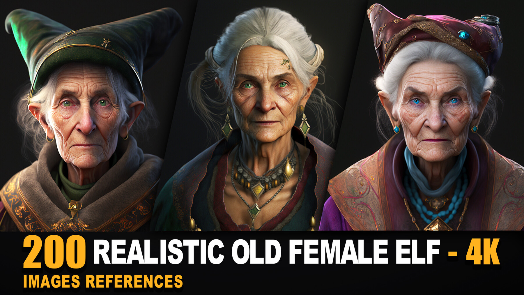 ArtStation - 200 Realistic Old Female Elf | Artworks