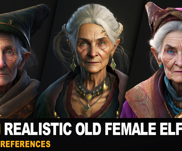 ArtStation - 200 Realistic Old Female Elf | Artworks