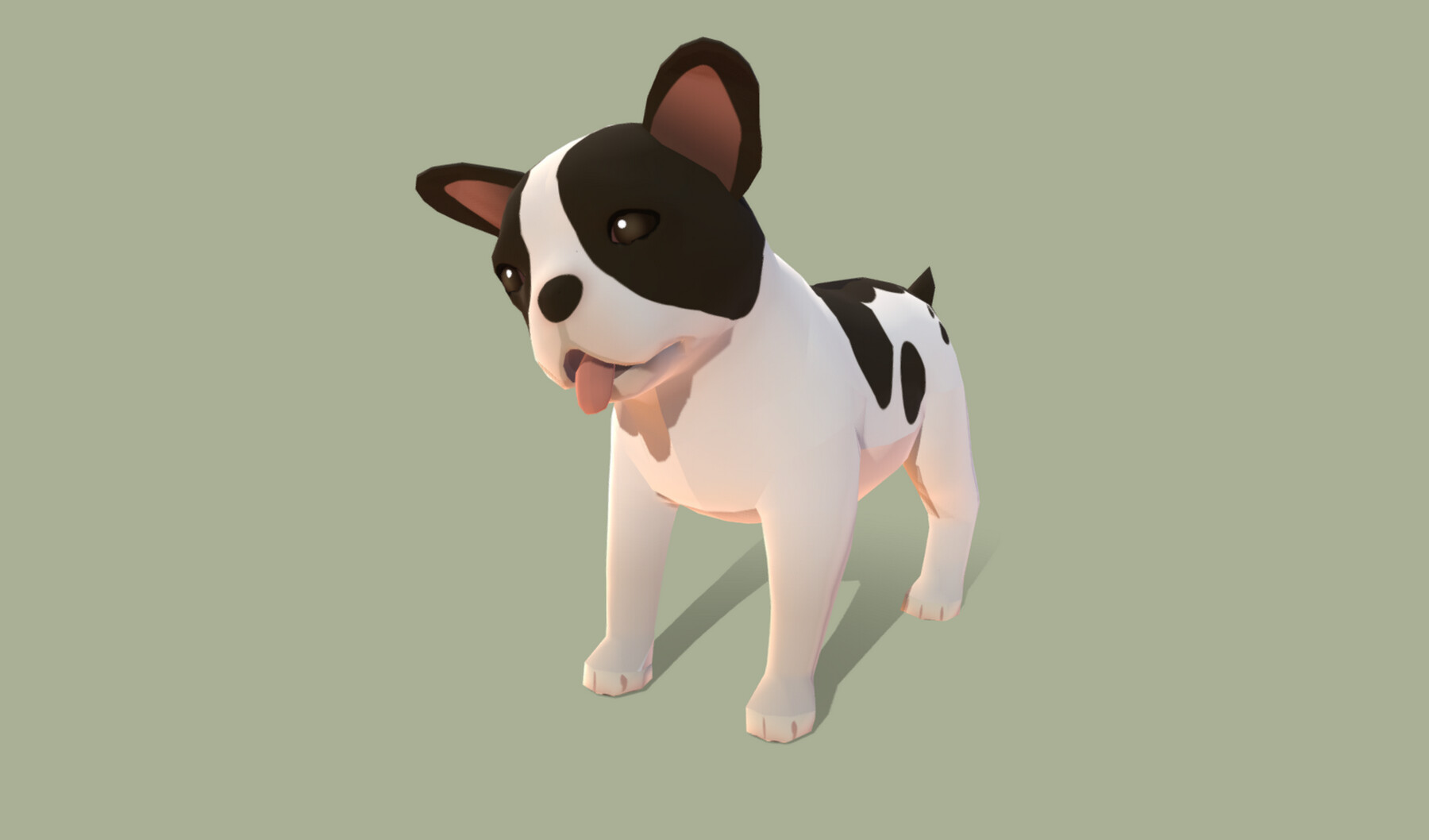 ArtStation - DOG Full Animations - Boston Terrier | Game Assets