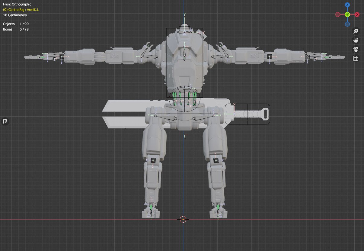 ArtStation - Rigged Combat Mech with Sword | Game Assets