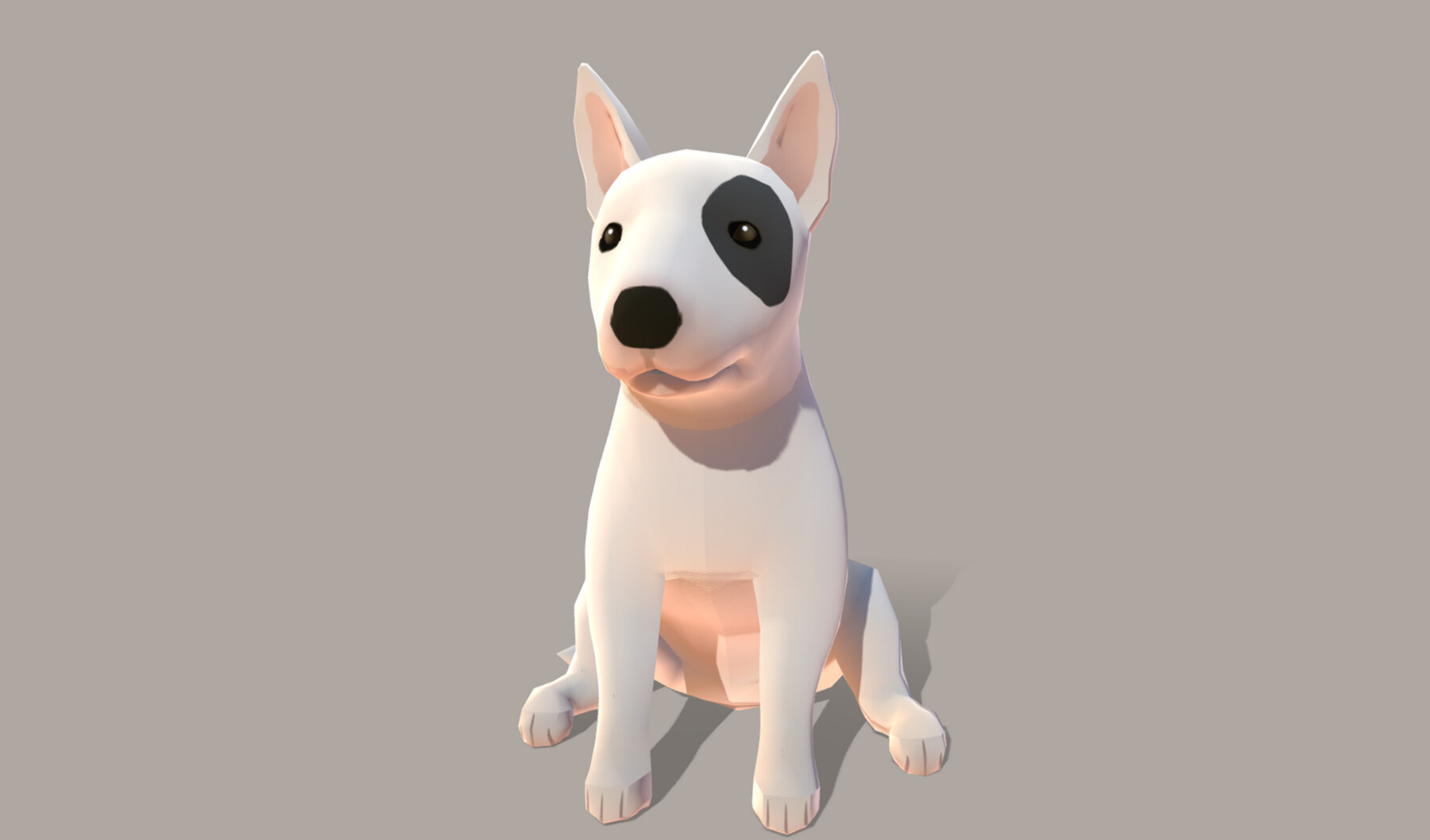 ArtStation - DOG Full Animations - Bull Terrier | Game Assets