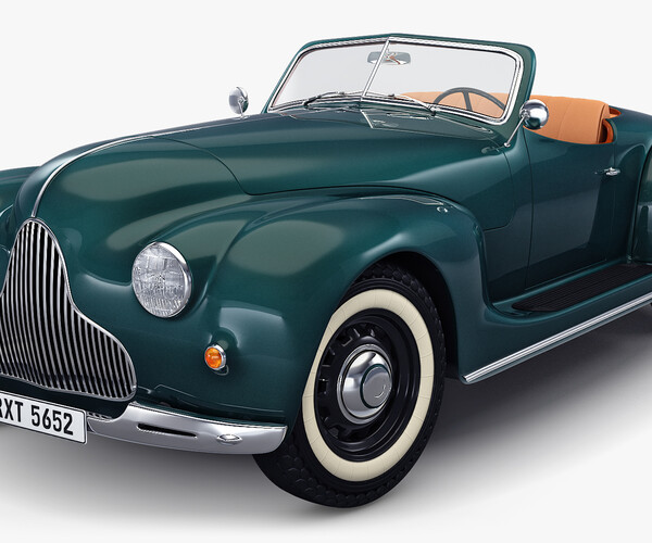 ArtStation - Generic Cabriolet Retro Car M 2 | Resources