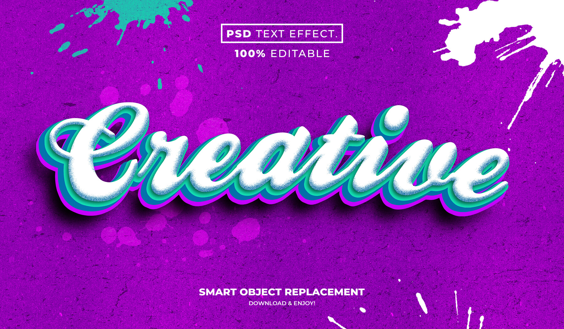 ArtStation - 3D Creative. PSD fully editable text effect. Layer style ...