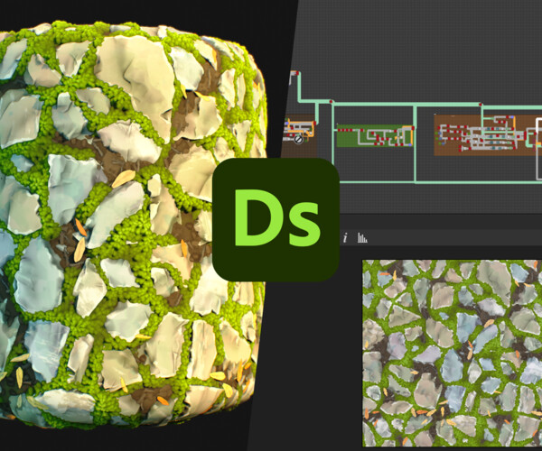 ArtStation - Stylized Stone Forest Floor - Substance 3D Designer File ...