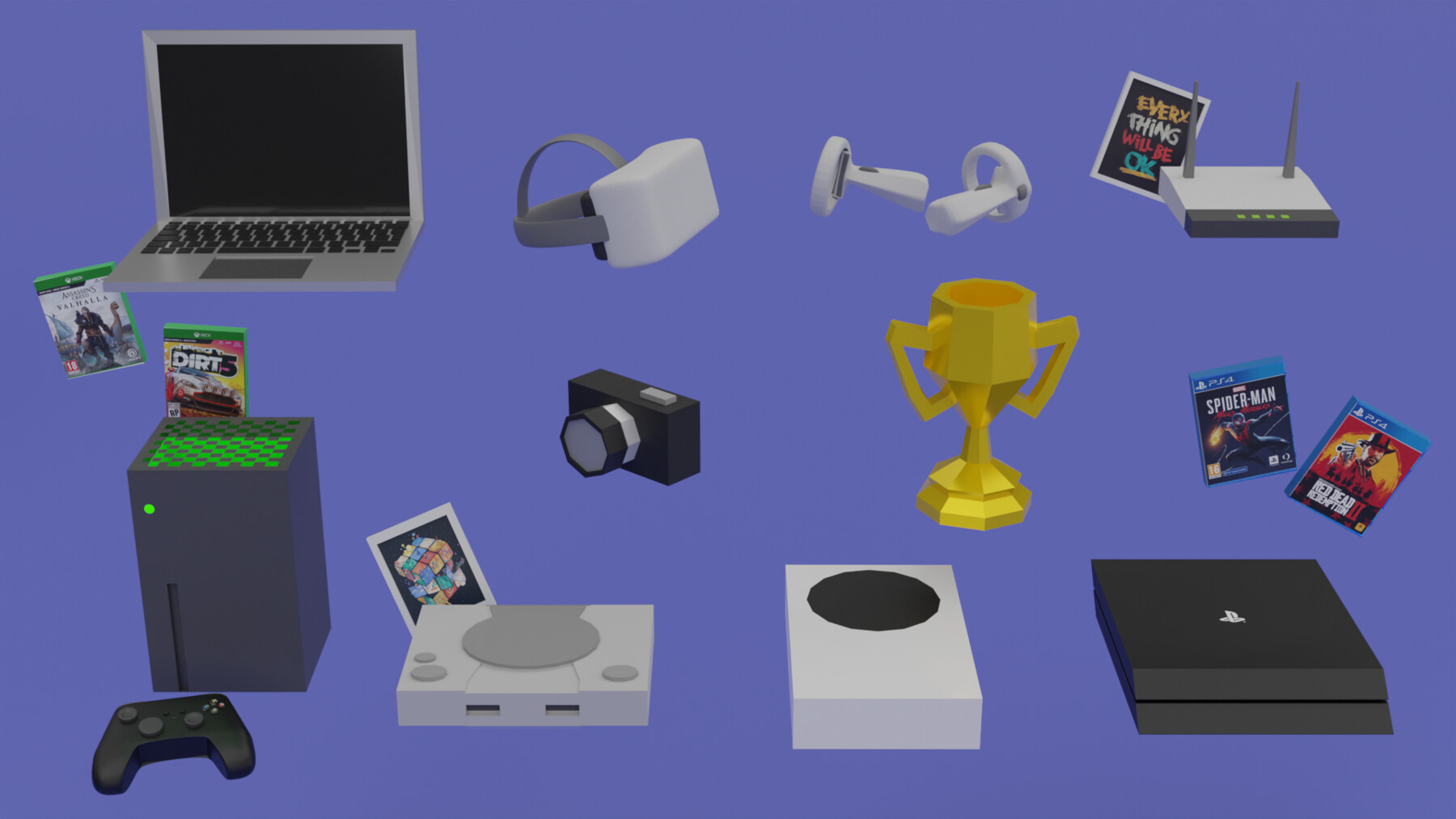 ArtStation - ISOMETRIC LIVING ROOM | Game Assets