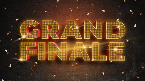 ArtStation - 3D Grand Final PSD fully editable text effect. Layer style ...