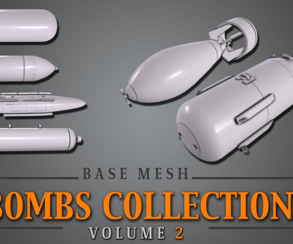 ArtStation - Bombs Collection VOL.2 - Base Mesh | Resources
