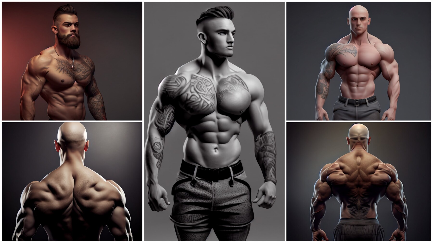 ArtStation - 200 Muscular Man | Artworks