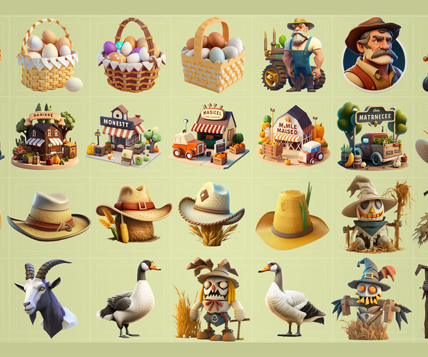 ArtStation - Farmville Fortune ICONS Pack | Game Assets