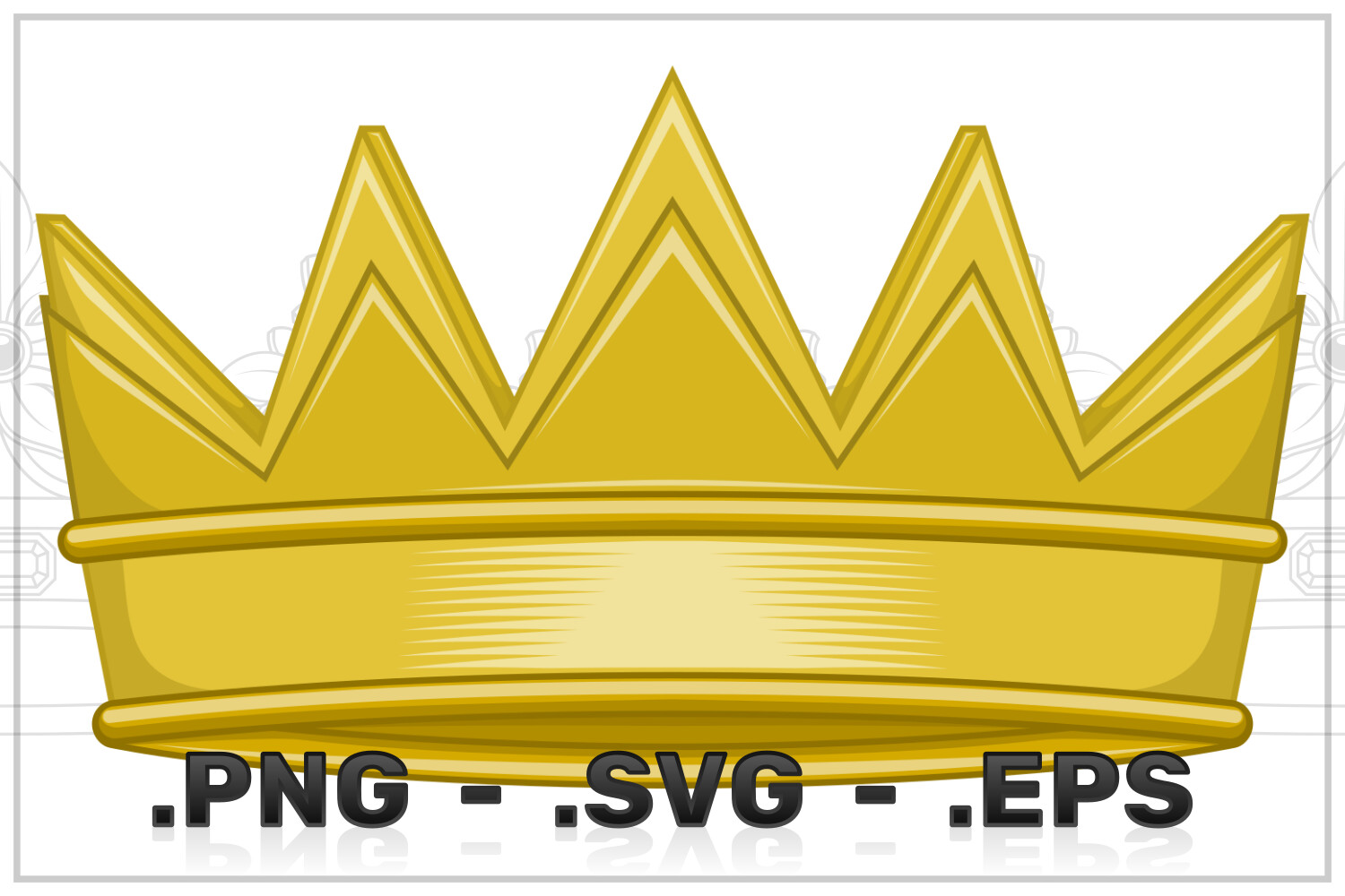 ArtStation - Vector Design Of Golden Crowns | Artworks