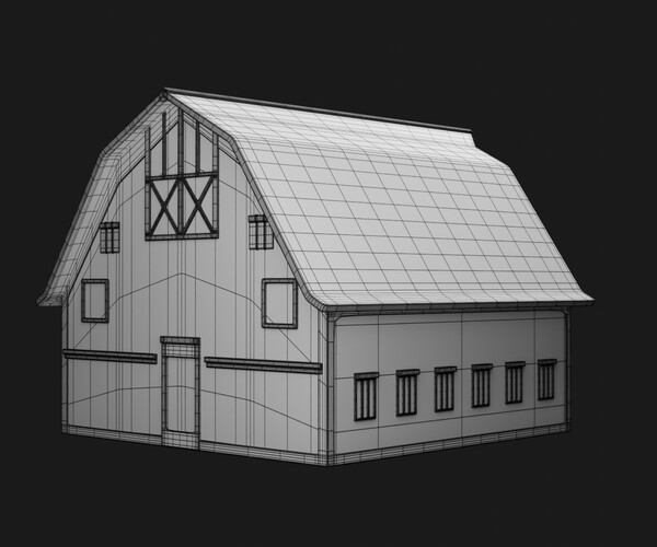ArtStation - BARN 3D Model | Resources