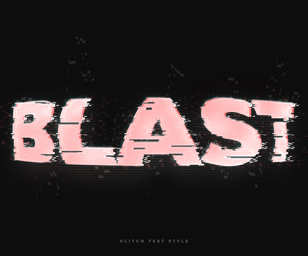 ArtStation - 3D Blast PSD fully editable text effect. Layer style PSD ...