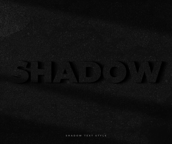 ArtStation - 3D Shadow PSD fully editable text effect. Layer style PSD ...