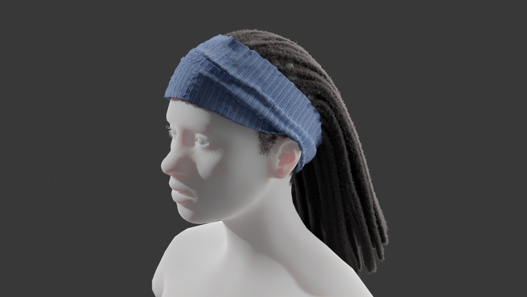 ArtStation - Dreadlocks Headband | Game Assets