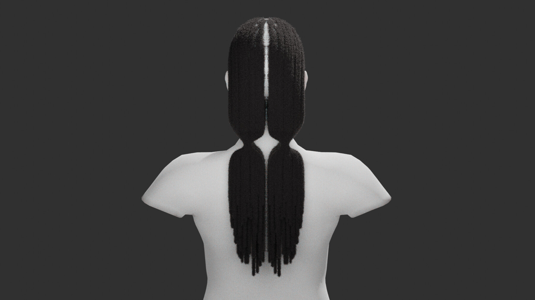 ArtStation - Dreadlocks Double Pony | Game Assets