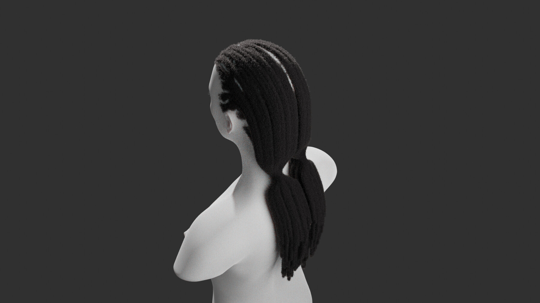 ArtStation - Dreadlocks Double Pony | Game Assets